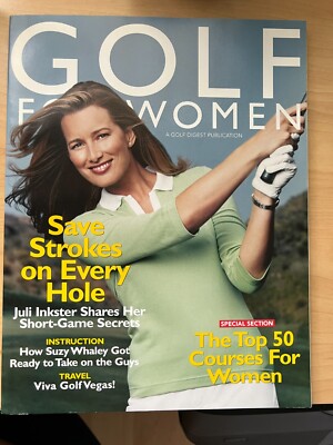 Juli Inkster July / August 2003 GOLF FOR WOMEN Magazine | eBay