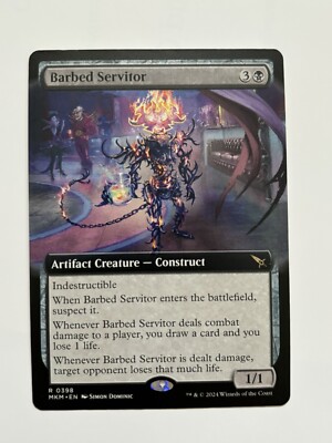 Barbed Servitor (foil) murders at kalov manor MTG - NM+ | eBay