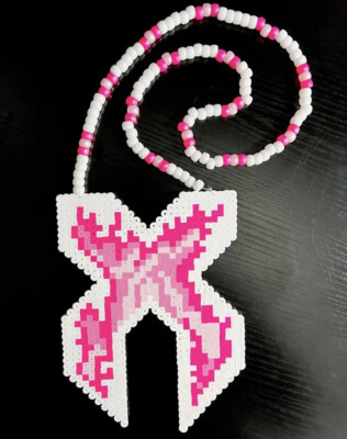 💥 NEW Pink Excision Kandi Perler Necklace EDM EDC Fest Rave Dance 🔥 | eBay