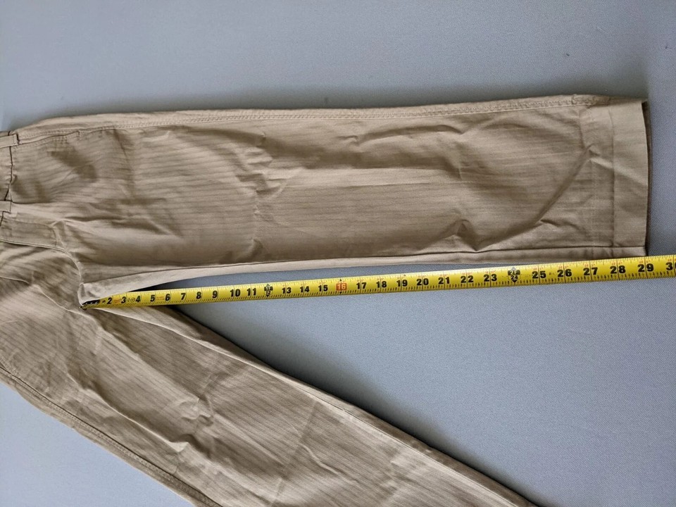 Abercrombie & Fitch Size 29 / 32 Pants Men Tan Khaki Pleats Dress Chino ...