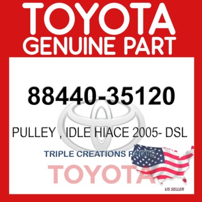 Genuine Toyota 88440-35120 Pulley Assy Idle No.2 8844035120 OEM | eBay
