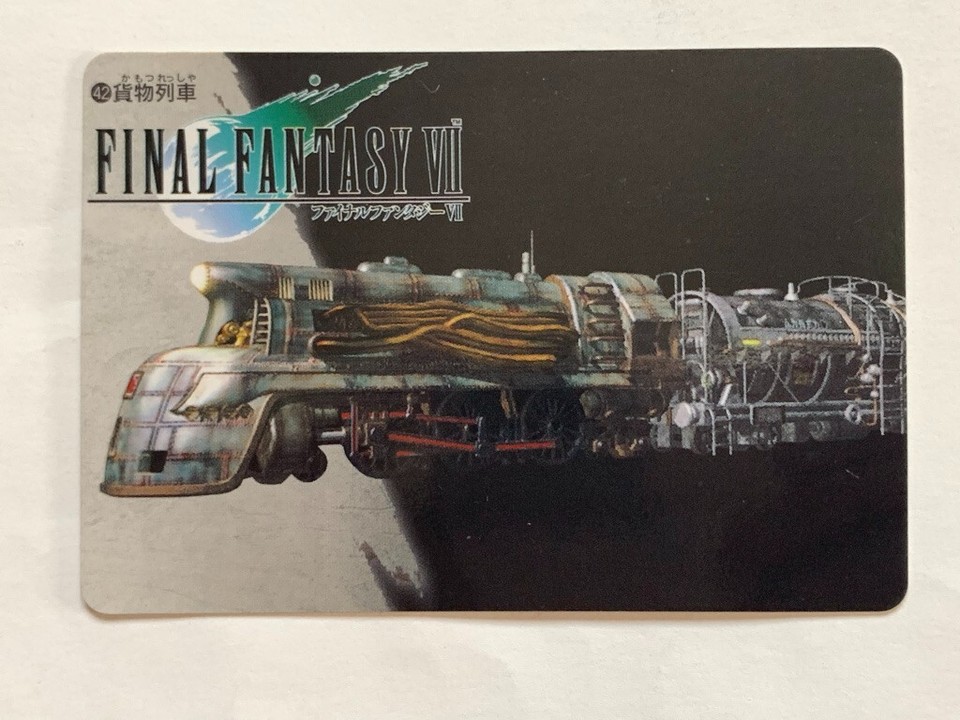cargo train FINAL FANTASY VII FF7 SQUARE japanese card Japan Bandai No ...