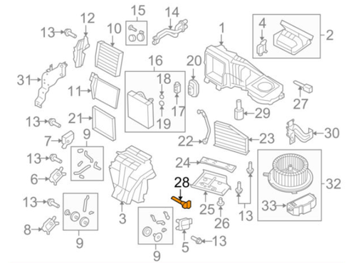 NEW AUDI A6 AVANT 4G5, C7, 4GD INTERIOR TEMPERATURE SENSOR 3D0907543A ...