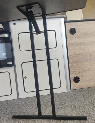 Folding Table Legs, Free Standing Campervan Table Legs, Black Camping ...