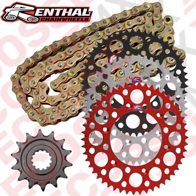 HONDA CRF250X RENTHAL CHAIN & SPROCKET KIT R1 HEAVY DUTY CHAIN ALLOY ...