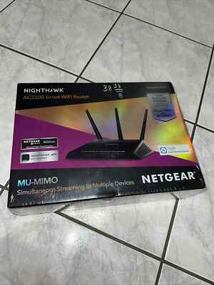 Netgear Nighthawk AC2300 Smart WiFi Router - Black (R7000P-100NAS) NEW ...