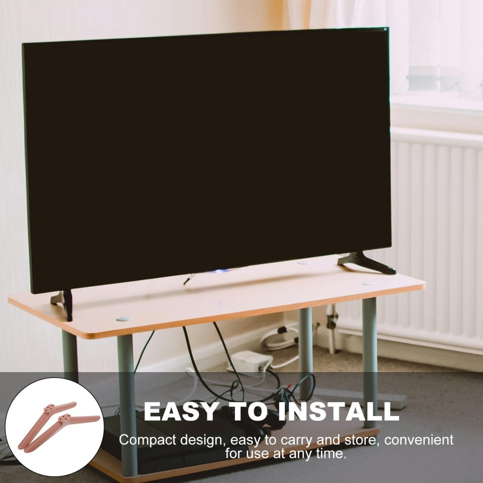 1 Pair Tv Stand Leg: Replacement Tv Feet Tabletop Riser - Pedestal ...
