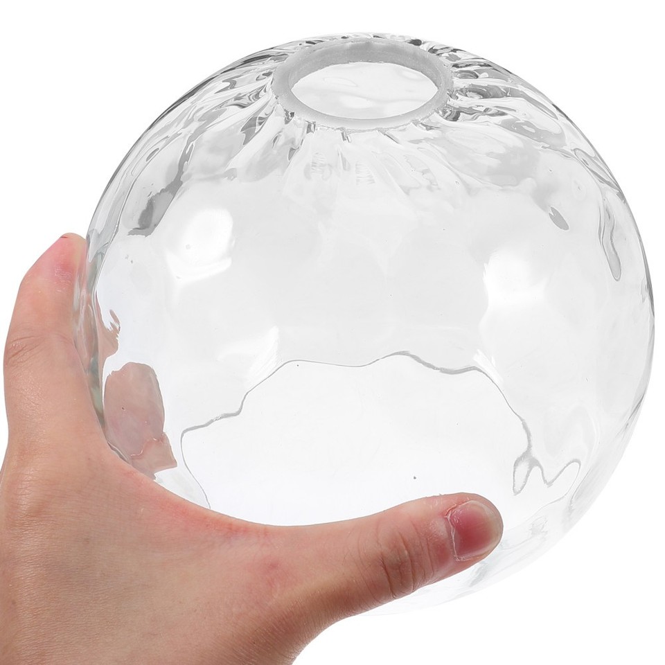 Glass Light Shade Replacement Unique Blown Clear Globe with Base | eBay UK