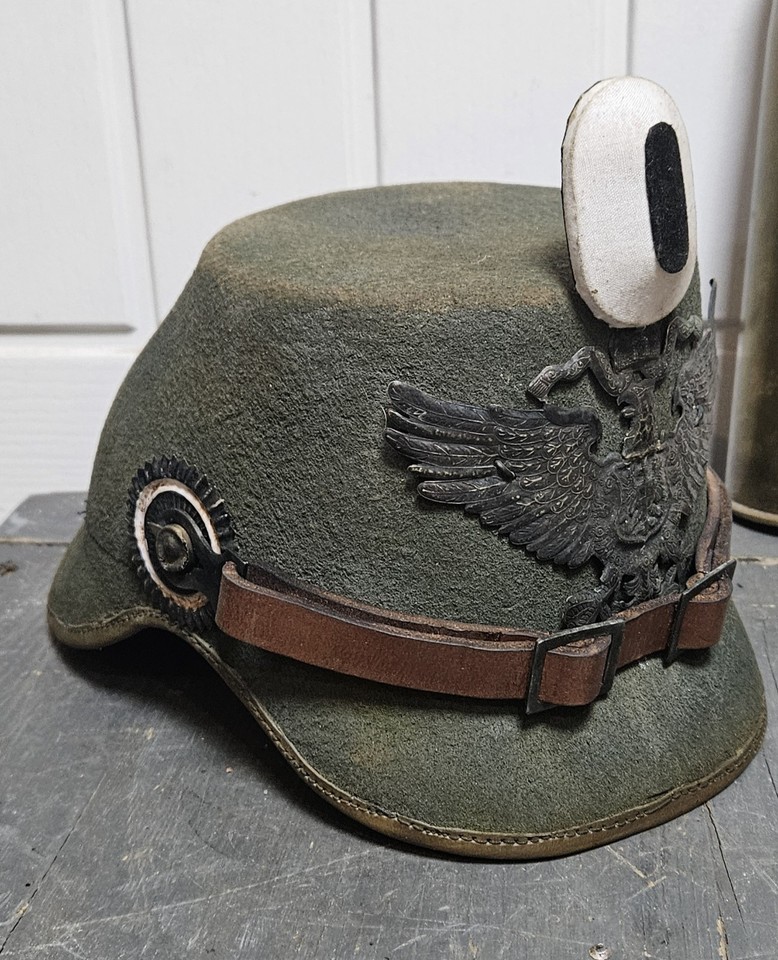 WW1 IMPERIAL GERMAN PRUSSIAN COLONIAL FELT SHAKO HELMET | eBay UK