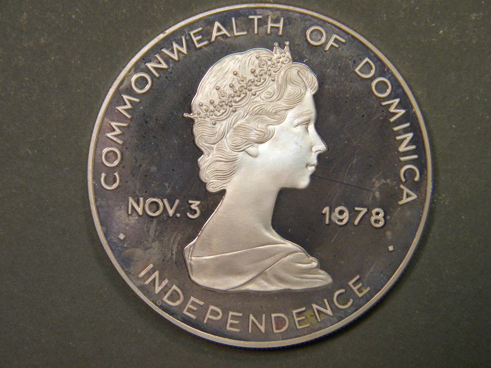 Rare 1978 Dominica 20 Dollar Graf Zeppelin Silver Proof Coin | eBay