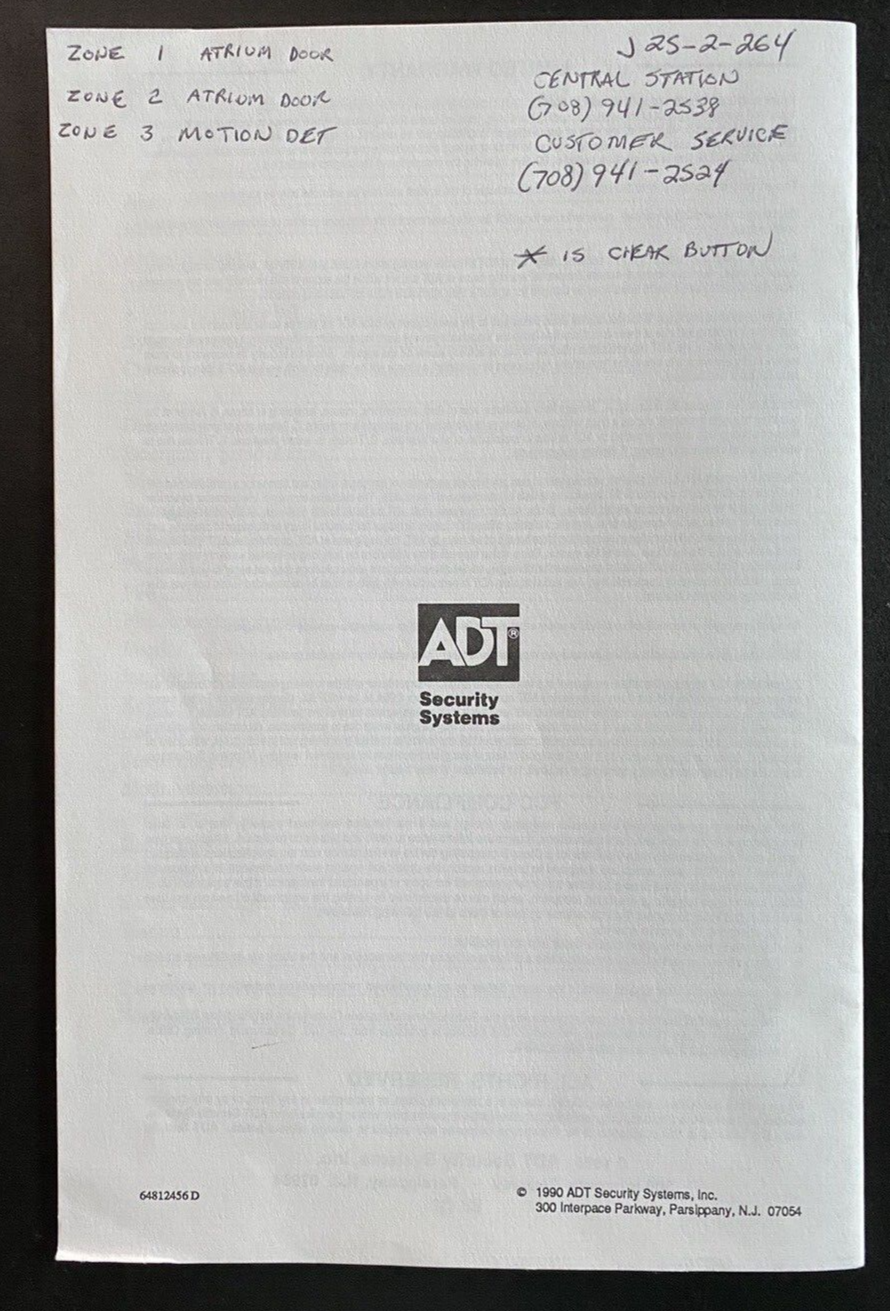 Vintage 1990 - ADT Safewatch Plus Entrepreneur Security Systems User ...
