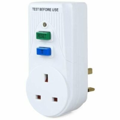 Plug In RCD UK 3 Pin 13A Power Breaker Safety Outlet Adaptor with Test ...
