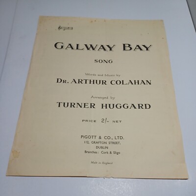 Vintage Sheet Music - Galway Bay by Dr Arthur Colahan 1942 B97 | eBay