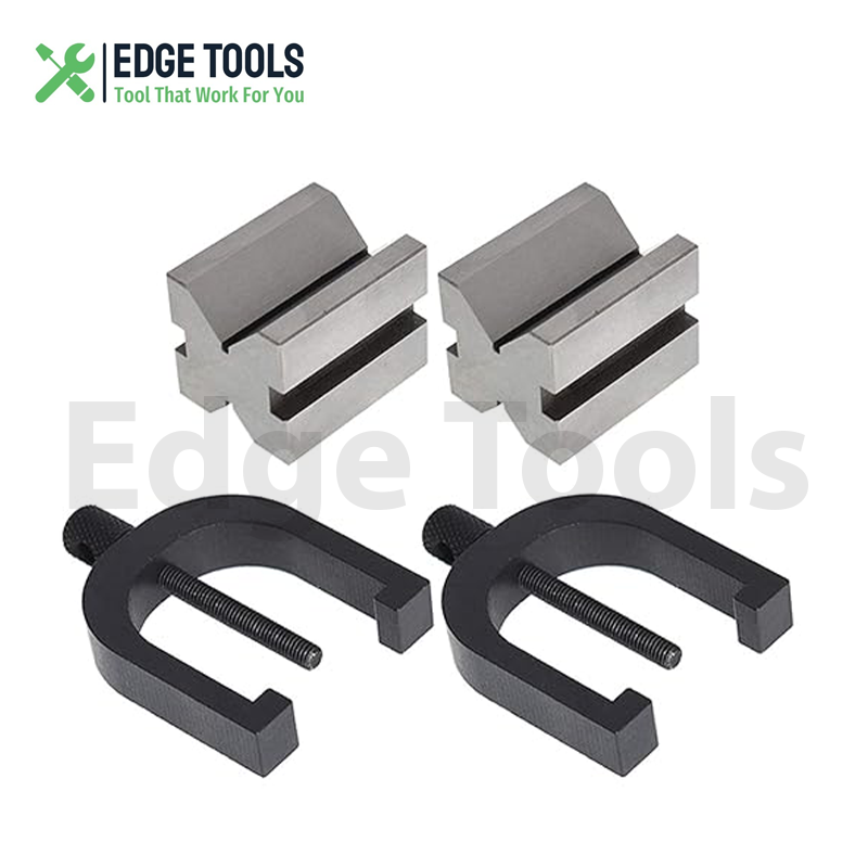 Precision Engineer All Steel Vee Blocks Clamp Set V Block Matched Pair ...