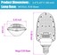 115W LED Shoebox Light Bulb Rotatable Retrofit Kit E39 Large Mogul UL ...