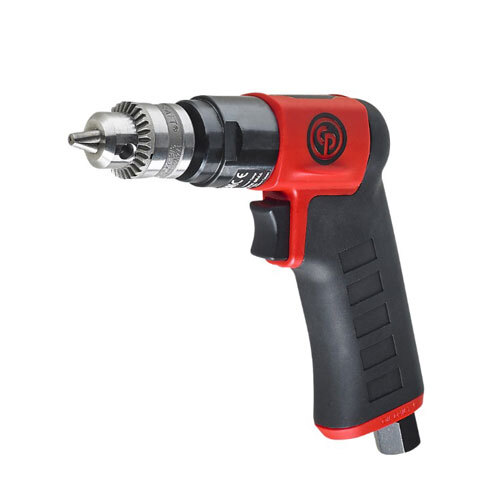 Chicago Pneumatic 1/4" Air Drill, Keyed Chuck, Pistol Handle, 0.31 HP ...