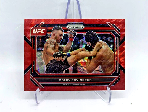 UFC 2023 "COLBY COVINGTON" #30 RED RUBY WAVE Panini Prizm | eBay Australia