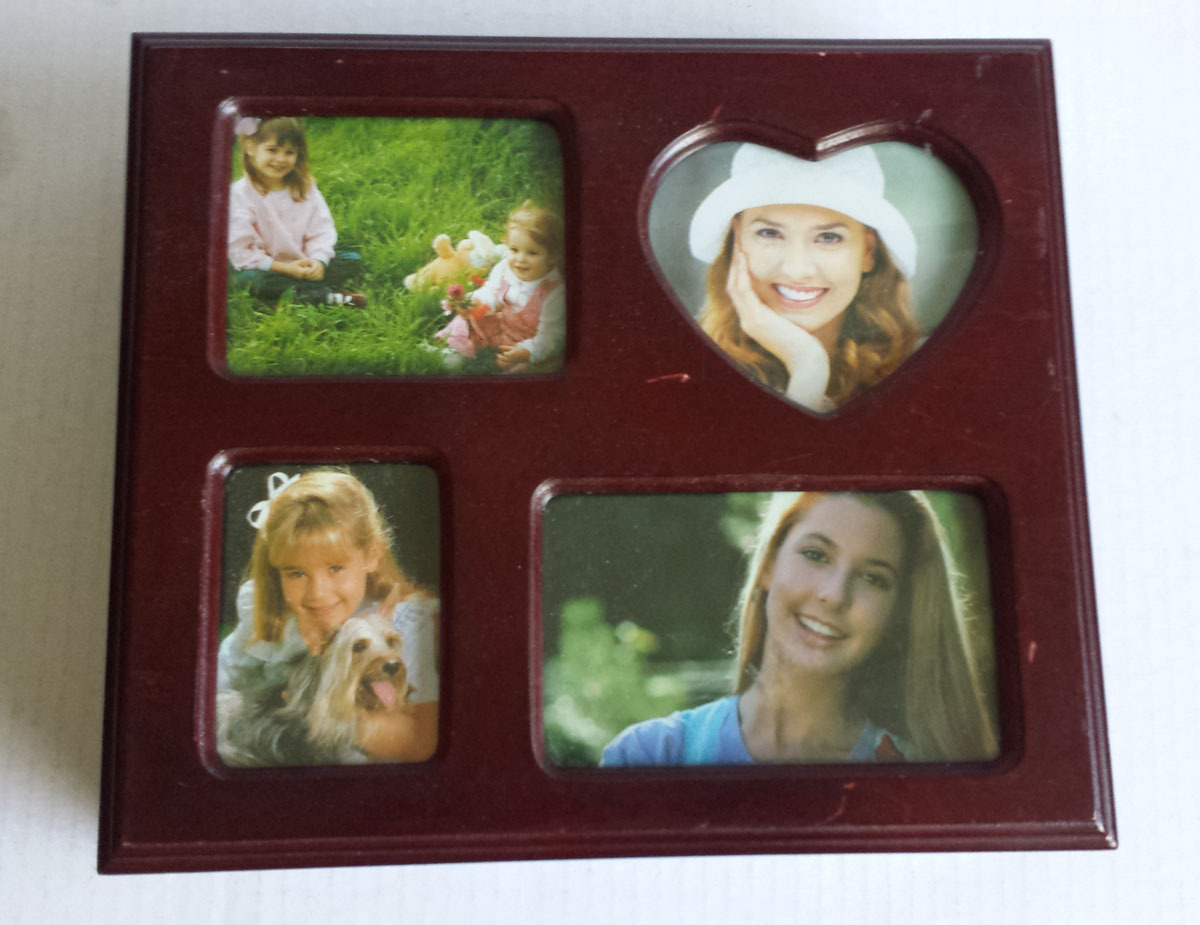 Jewelry Box wooden brown (9 x 10 inches) photo frame top | eBay