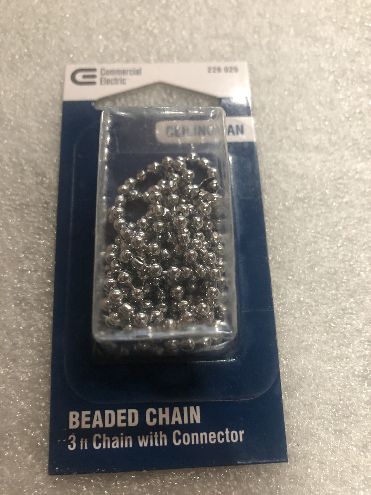 3 ft. Chrome Beaded Chain with Connector 6pc | eBay