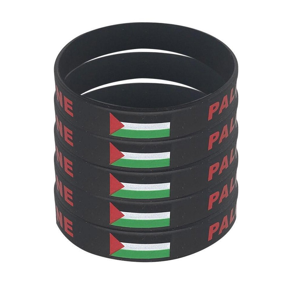 Palestine Silicone Wrist Band Palestine Palestinian Bracelet Wristband ...
