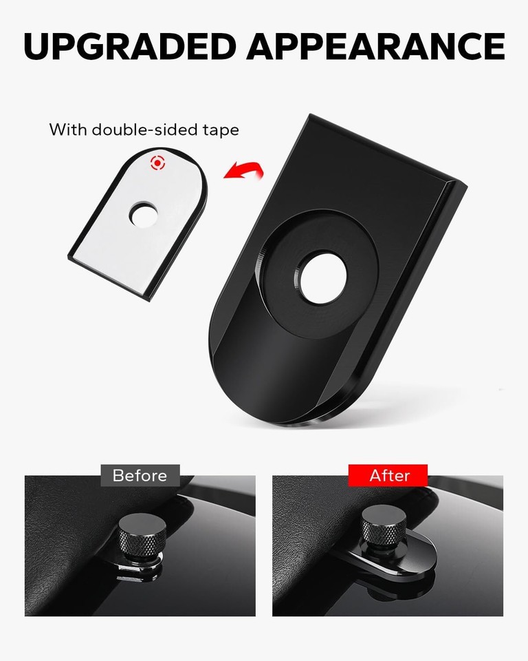 Black Rear Seat Bolt Screw Tab Knob Cover Nut Mount For Harley Touring ...