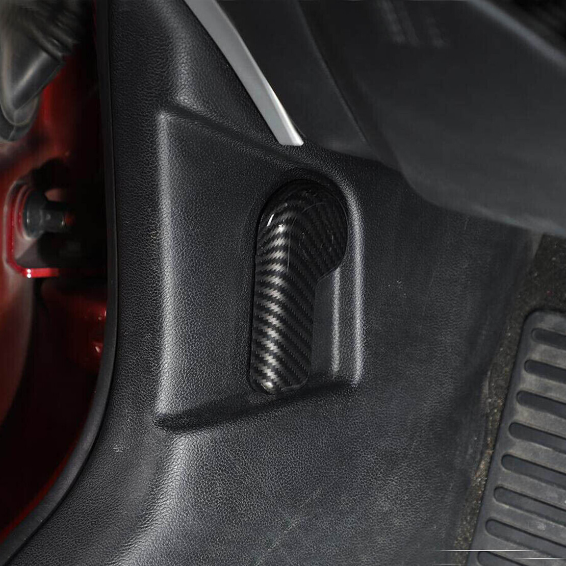 Fit for Ford Mustang 15-21 ABS Carbon Fiber Engine Hood Switch Cover ...