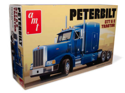 amt 1337 1/25 Classic Peterbilt 377 A/E Tractor Cab Skill 3 Model Kit ...