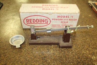 Vintage Redding Model #1 Powder and Bullet Scale Made in USA - FREE ...