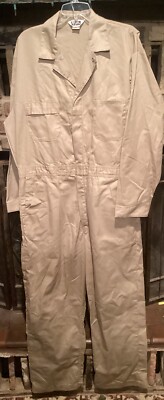 EXXON SHIPPING Co USA Beige Jumpsuit Coveralls Overalls Tiger Logo ...
