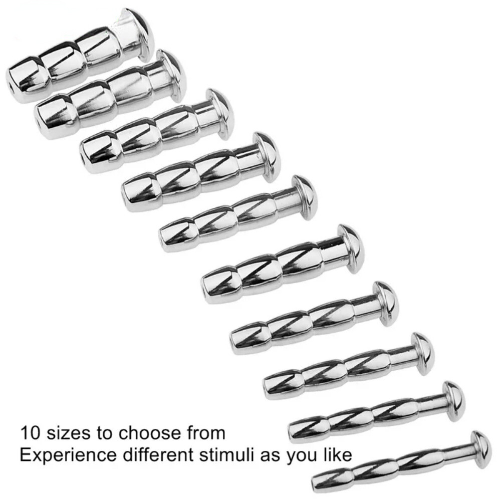 Hollow Male Stainless Steel Beads Sounding Urethral Stretching Plug ...