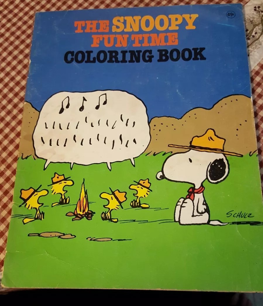 Vintage 1979 The Snoopy Fun Time Coloring Book | eBay