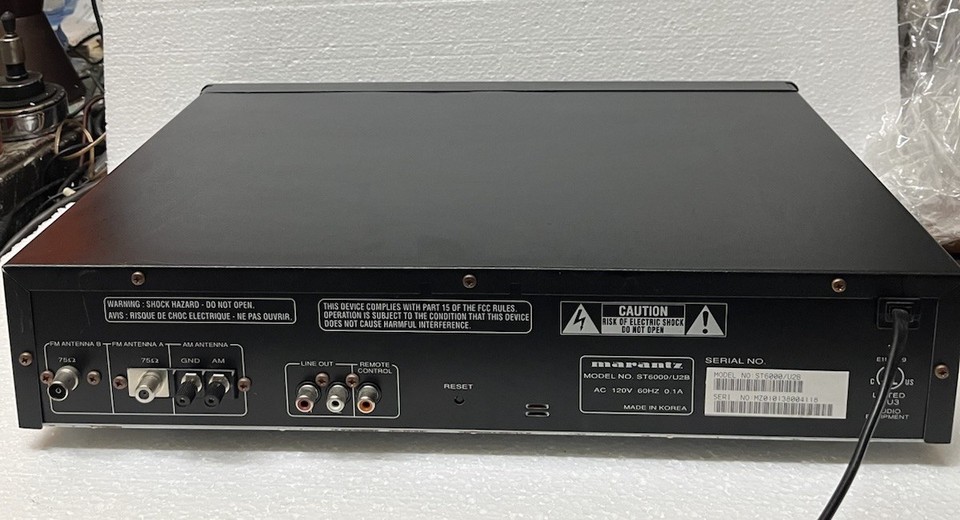 Marantz ST6000 Vintage AM/FM Stereo Tuner, No Remote Nice! | eBay