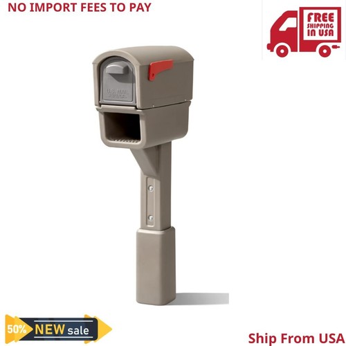 Step2 MailMaster Express Plus Plastic Mailbox Mocha Finish New | eBay