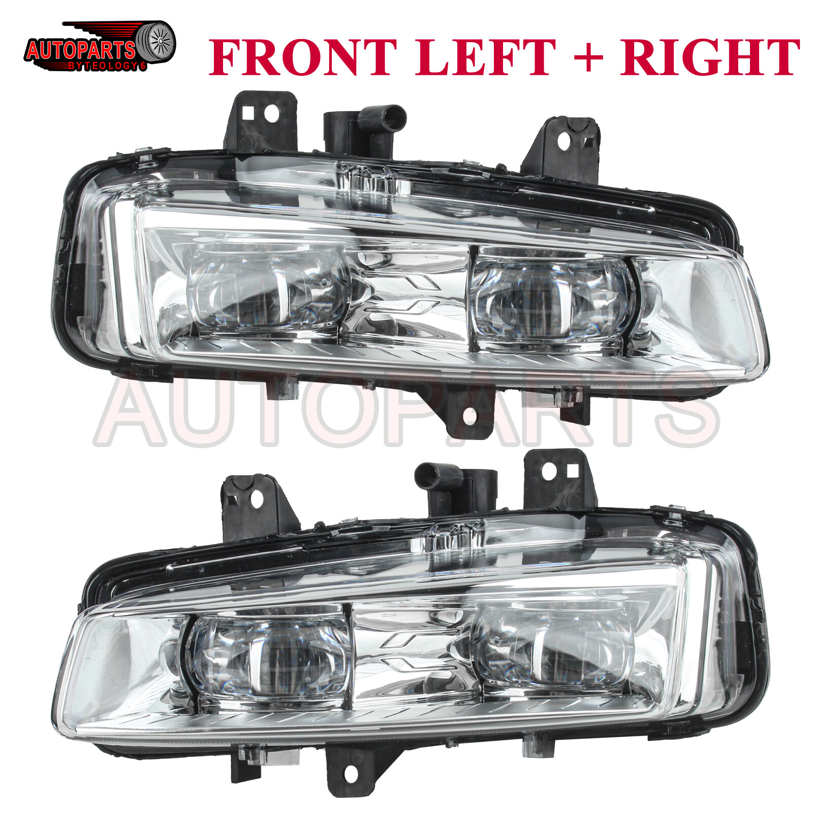 2x Front LED Fog Light Lamp LR026089 LR026090 For Land Range Rover ...