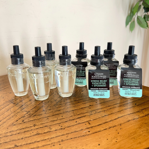 White Barn BBW Wallflowers Refills Stress Relief Eucalyptus & Spearmint ...