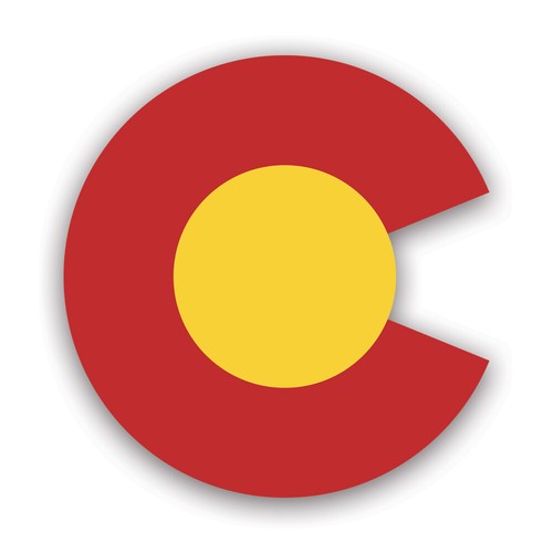 Colorado C Logo Shaped Sticker Decal - Weatherproof - co denver native ...