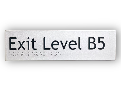 Braille Exit Level B5 sign | eBay