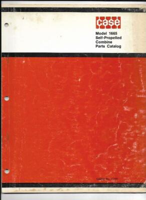 Case Model 1665 Self-Propelled Combine Parts Catalog A1127 | eBay