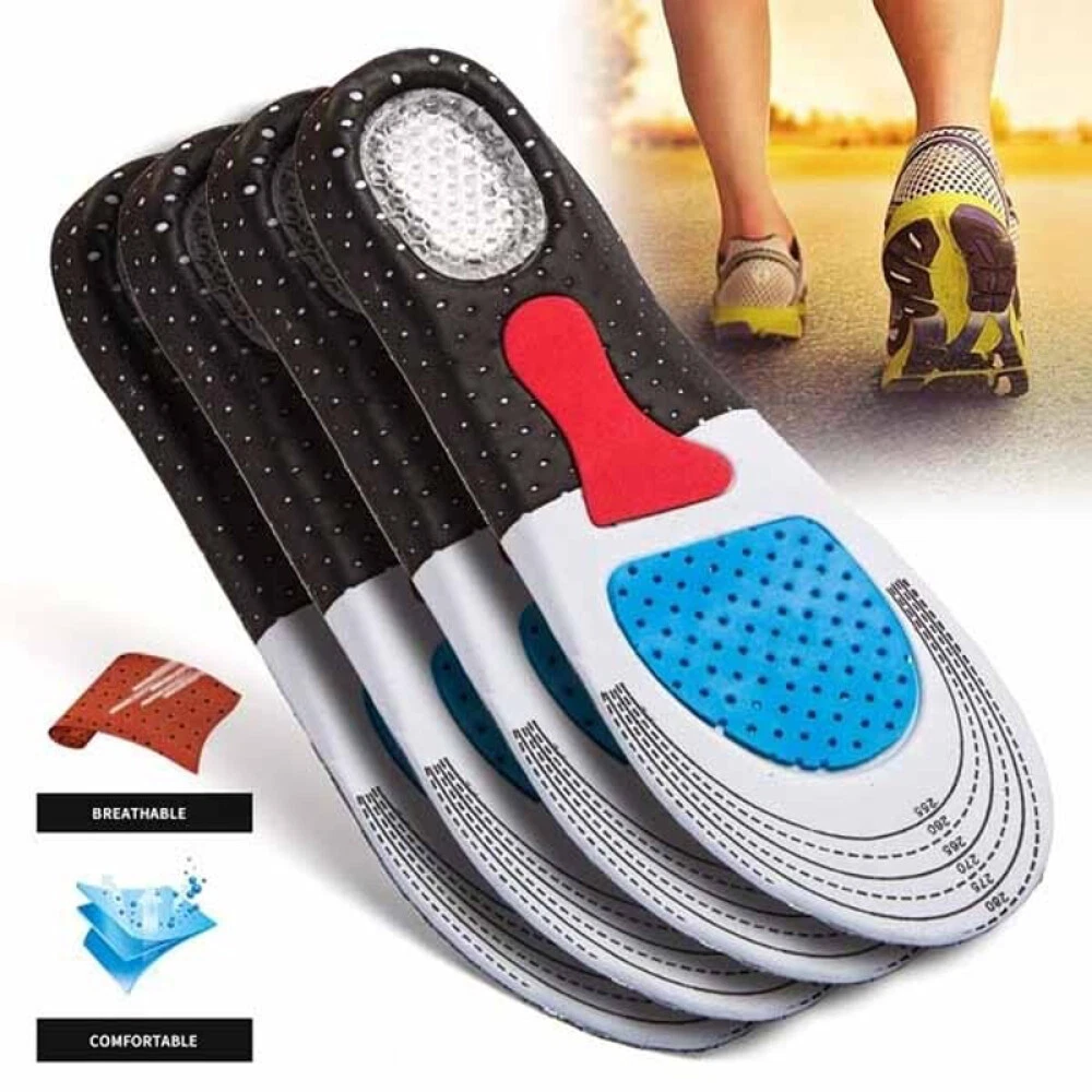 Men Insoles Gel Orthotic Sport/Running Insert Shoe Pad Arch Support ...