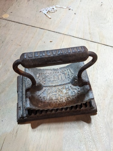 Antique Cast Iron Geneva Hand Fluter 1866 | eBay