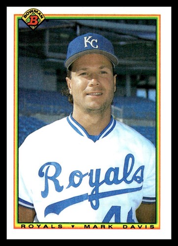 1990 Bowman #369 Mark Davis Kansas City Royals Baseball NM | eBay