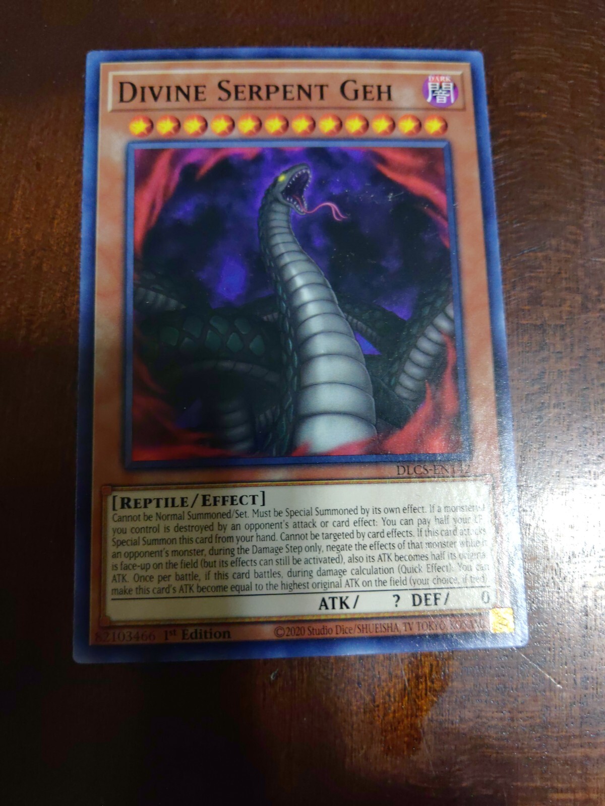 Yugioh! Divine Serpent Geh - DLCS-EN142 - Common - 1st Edition Near ...