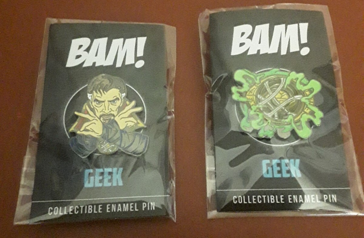 Marvel BAM Exc. Enamel Collectors Pin Set Of 2 DOCTOR STRANGE & ORB OF ...