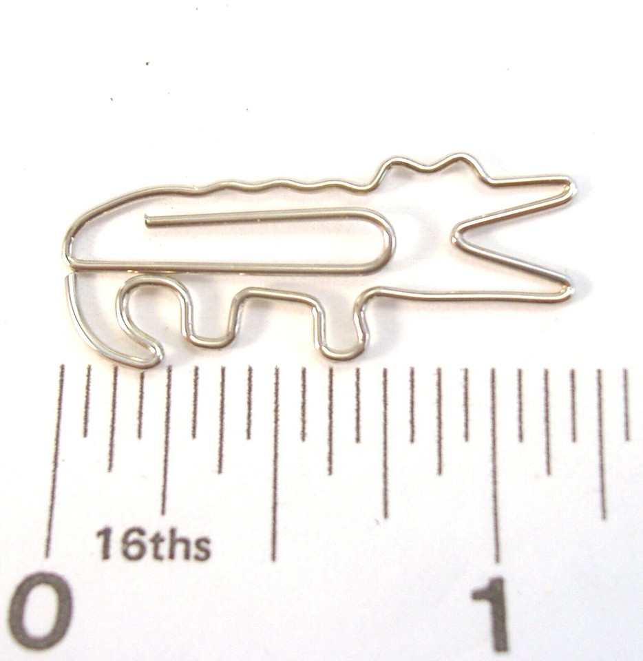 Paper clips Executive box 30 Midori D-Clip assorted animals METAL cat ...