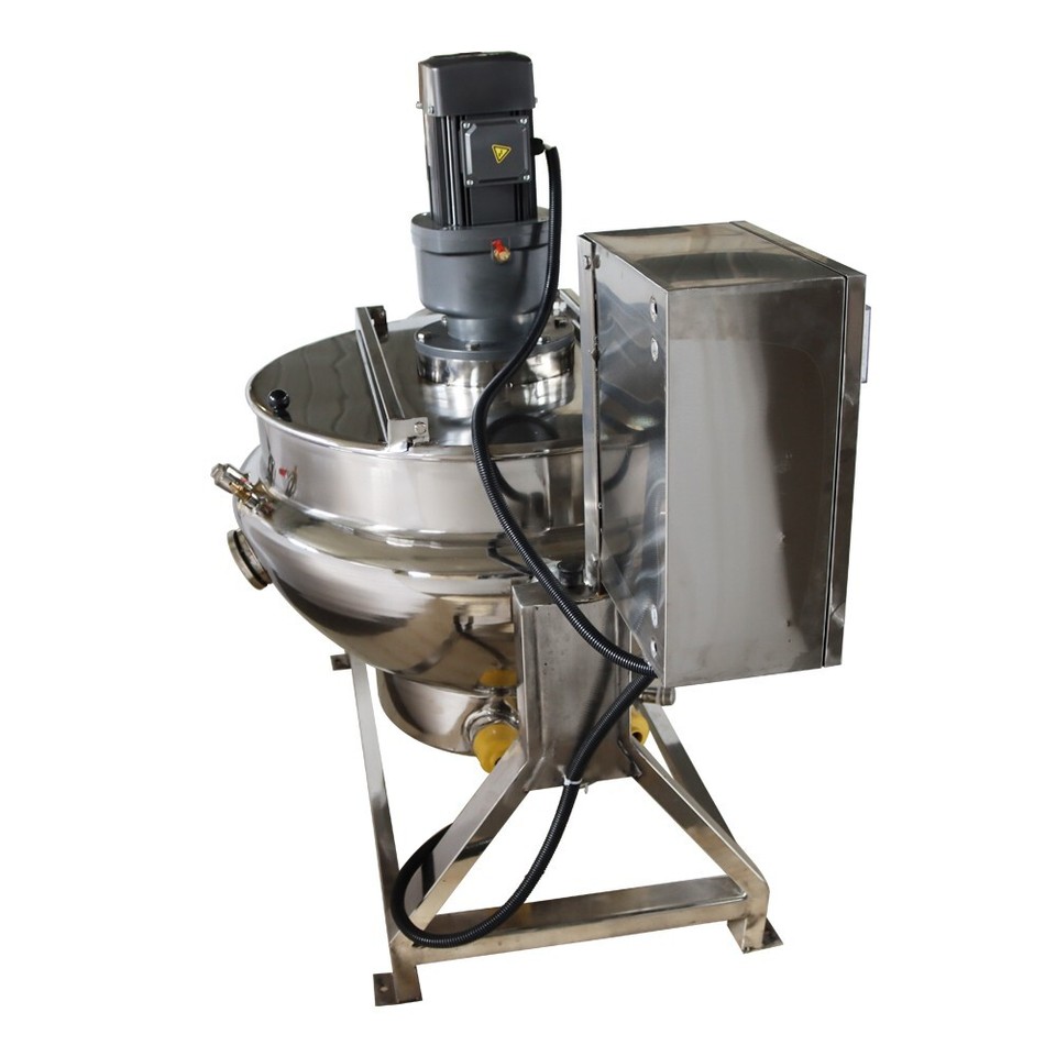 100L / 26.5 Gal Steam Jacketed Kettle with Scraper Incline Boiler ...