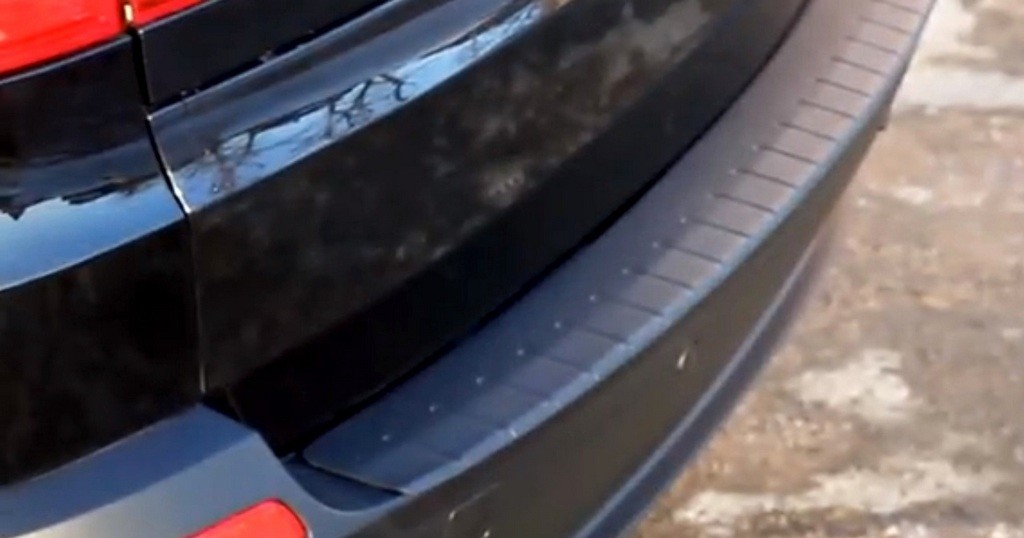 BMW X5 E70 2010-2013 Rear Bumper Profiled Sill Scuff Plastic Protector ...