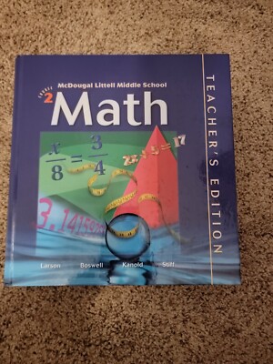 Teacher's Edition McDougal Littell Middle School Math Book Course 2 | eBay