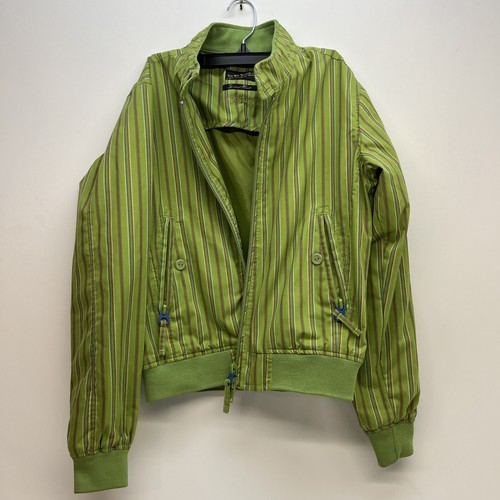 VTG Women's BOMB BOOGIE Nylon Bomber Jacket, green stripes, 1994 ...