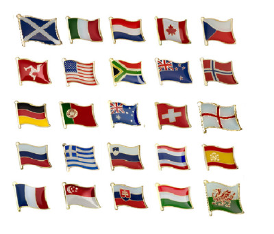 NATIONAL COUNTRY Metal Pin Badge Choose your own country Pin Badges ...