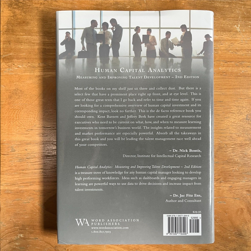 Human Capital Analytics : Measuring and Improving Talent Development ...